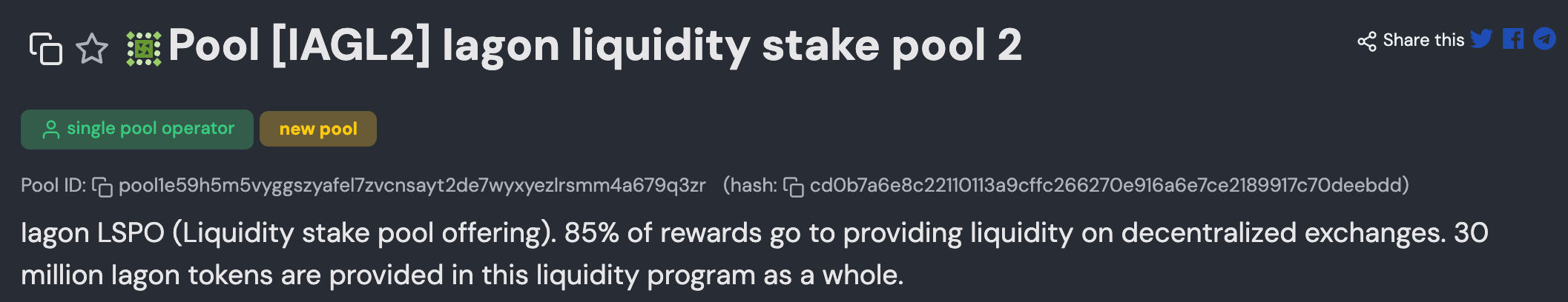 Iagon’s Liquidity Reward Program Explained