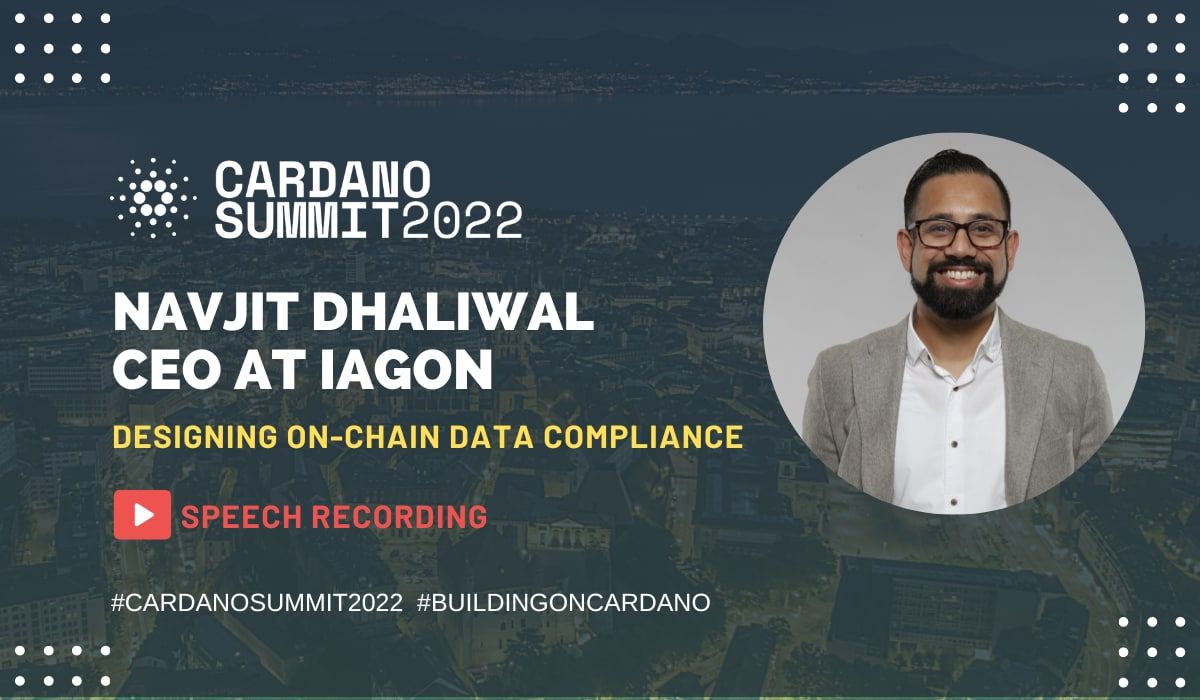 Navjit Dhaliwal's live performance at Cardano Summit 2022